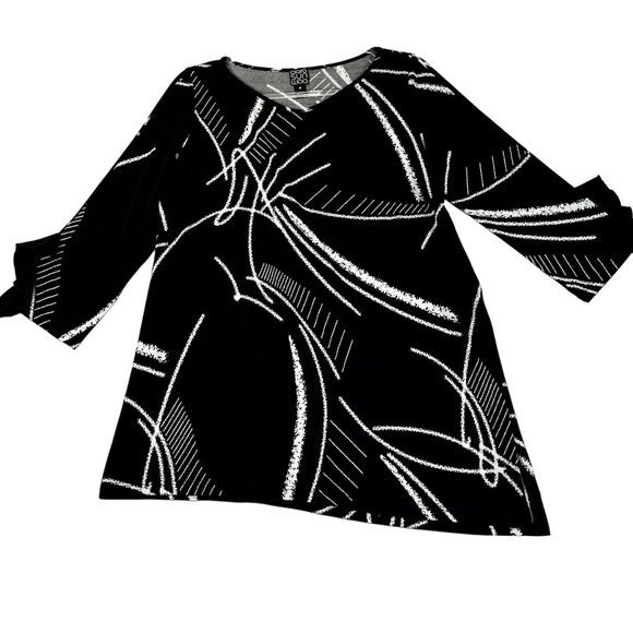 Clara Sun Woo | Tops | Clara Sun Woo Womens M Black White Artsy ...